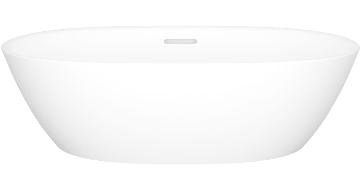 Victoria and Albert VB-LUS55M-SM-IO Lussari 21-3/8" Oval Limestone ...
