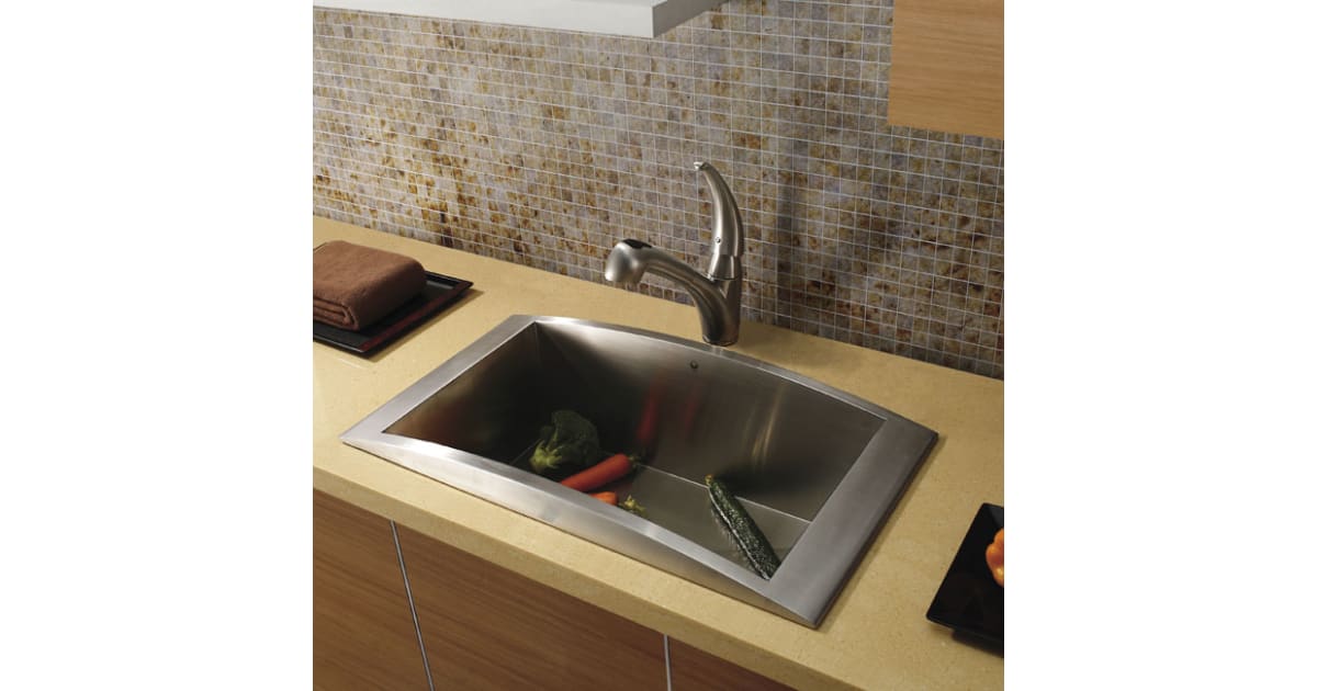 Vigo VG14031 Self Rimming Stainless Steel Kitchen Sink with VIGO ...