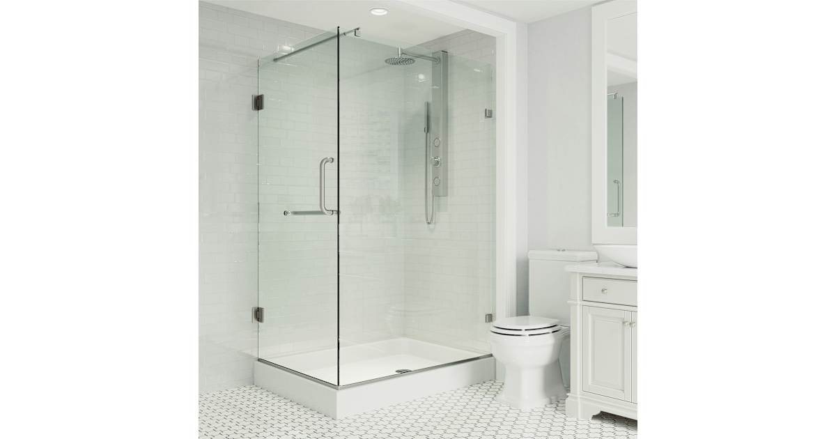 Vigo VG6012BNCL36WR Pacifica 79" High x 36" Wide x 48" Deep Hinged ...