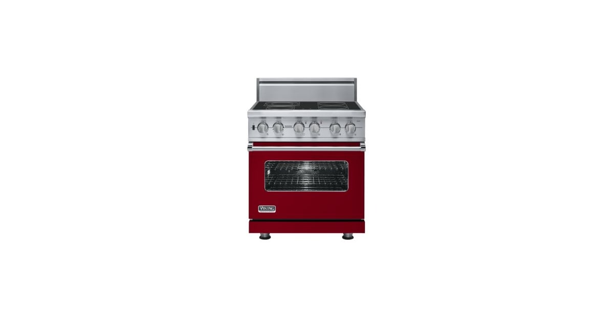 Viking VESC5304BAR 30 Inch Wide 4.1 Cu. Ft. Free Standing Electric ...