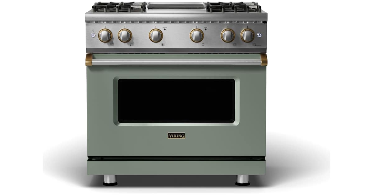 Viking VGR5364GEUBB 5 Series 36 Inch Wide 5.1 Cu. Ft. Free Standing Gas ...