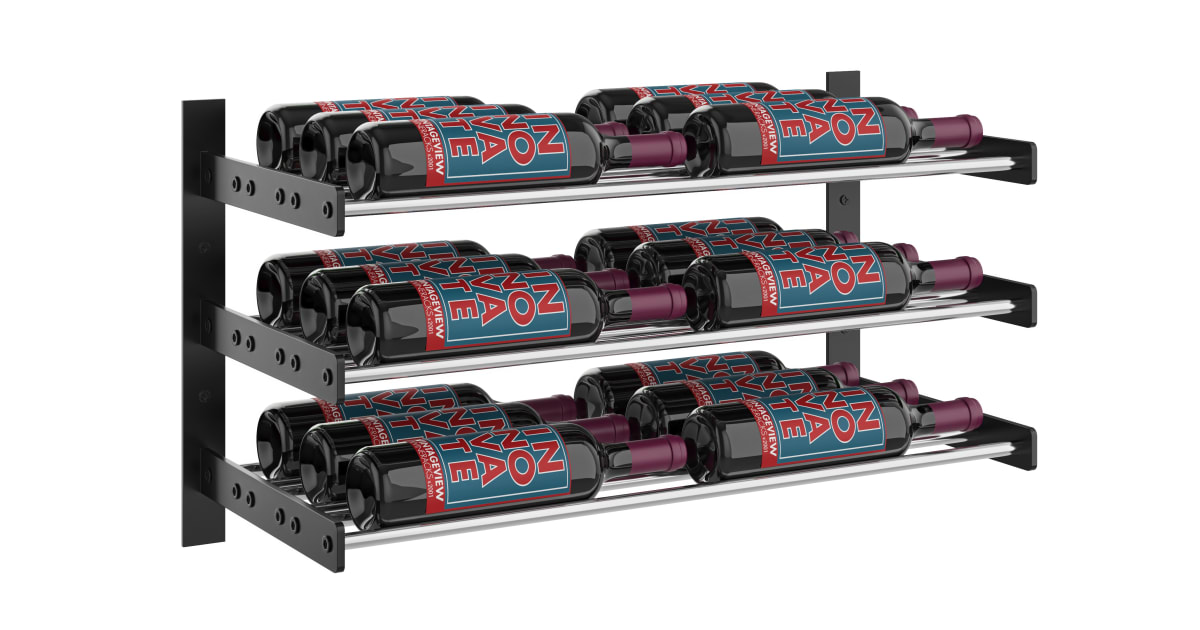 VintageView WW-153-2C-K/C Evolution 28" W x 15" H 18 Bottle Wall ...