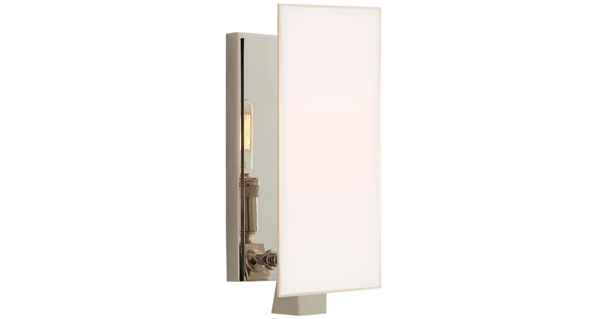 Visual Comfort TOB 2340PN-WG Albertine 11" Petite Sconce with White ...