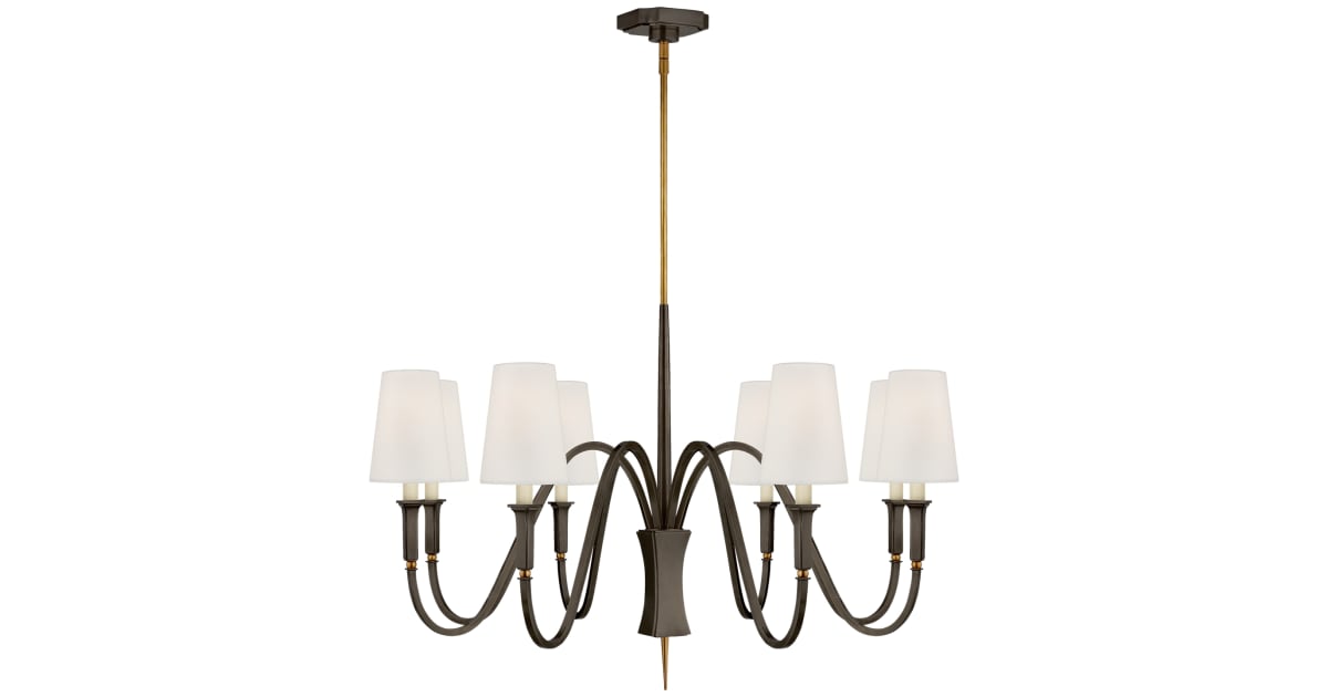 Visual Comfort TOB 5271BZ/HAB-L Delphia 42" Medium Chandelier with ...