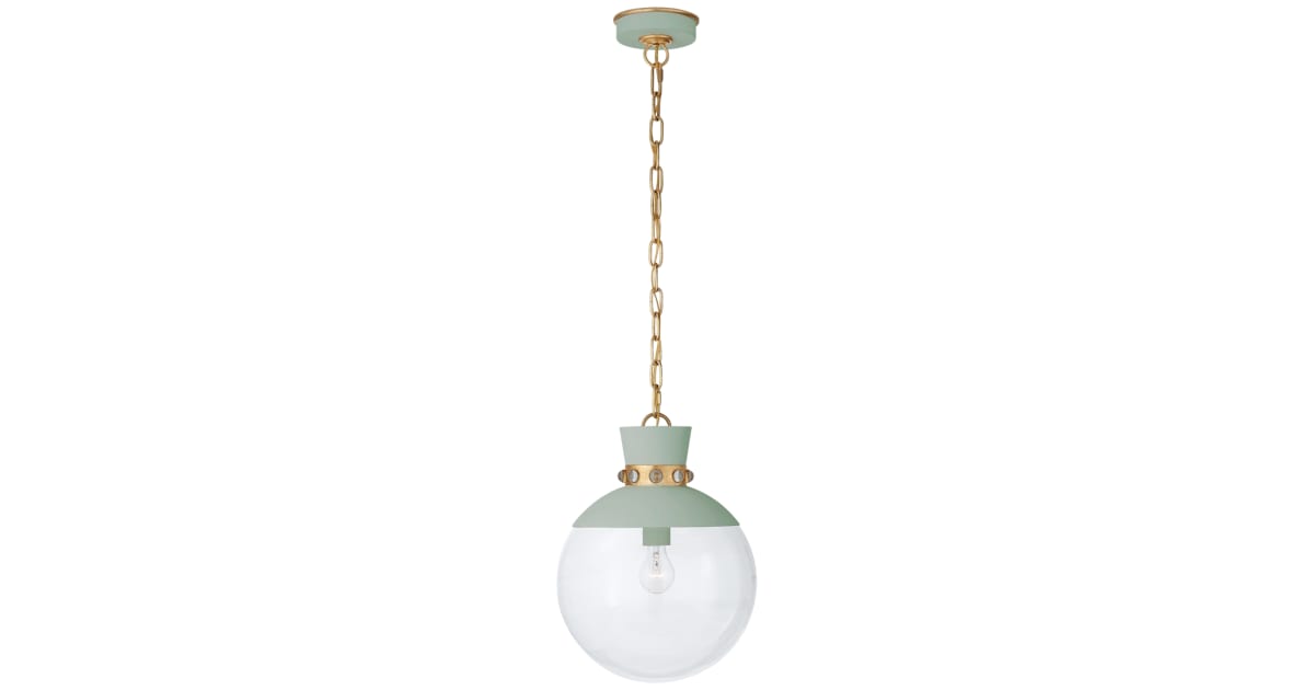 Visual Comfort JN 5051CEL/G-CG Lucia 13" Medium Pendant with Clear ...