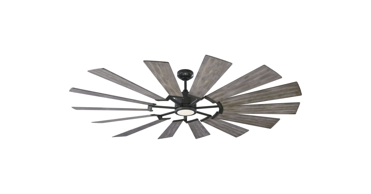 Visual Comfort 14PRR72AGPD Prairie Grand 72" 14 Blade Indoor / Outdoor ...