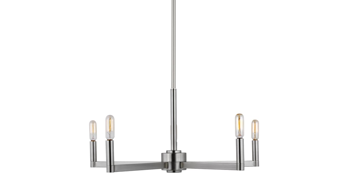 Visual Comfort 3164205EN-962 Fullton 5 Light 24" Wide LED Chandelier ...