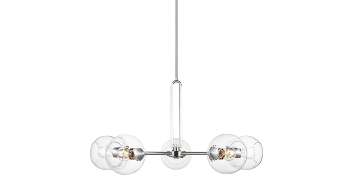 Visual Comfort 3255705-962 Codyn 5 Light 34" Wide Chandelier with Clear ...