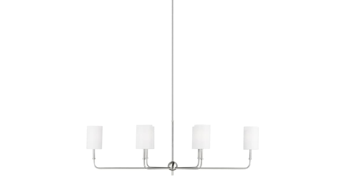 Visual Comfort 3609306-962 Foxdale 6 Light 44" Wide Linear Chandelier ...