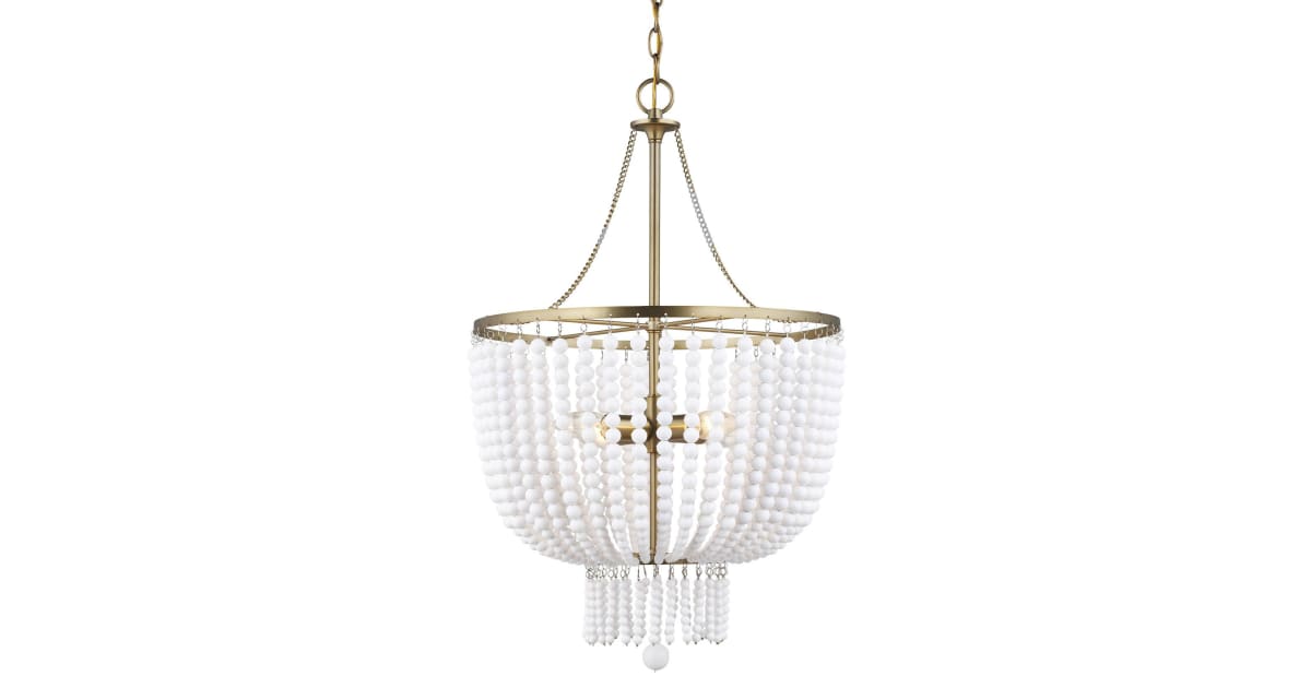 Visual Comfort 5180704-848 Jackie 4 Light 16" Wide Beaded Empire ...
