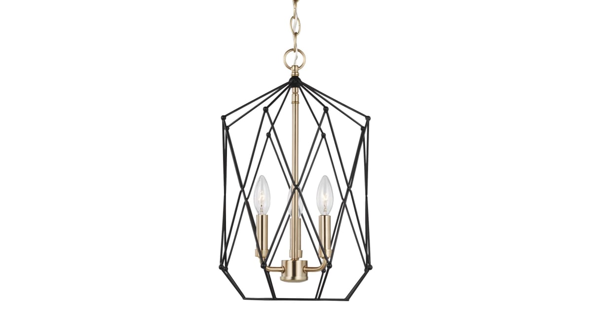 Visual Comfort 5234103-848 Zarra 3 Light 12" Wide Cage Pendant ...