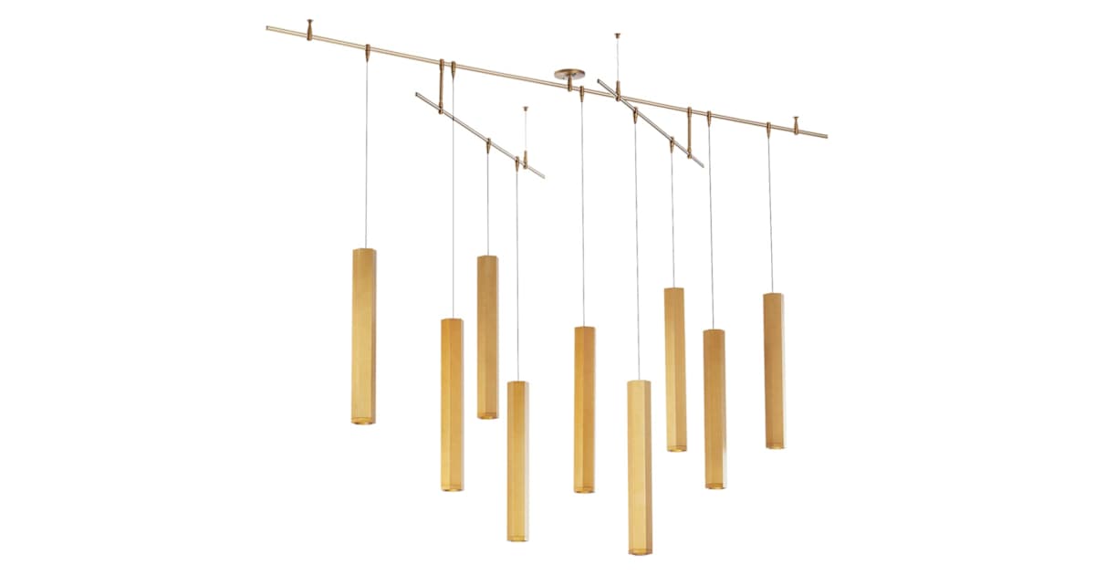 Visual Comfort 700BLKL9R-LED930R Blok 9 Light 96" Wide LED Linear ...