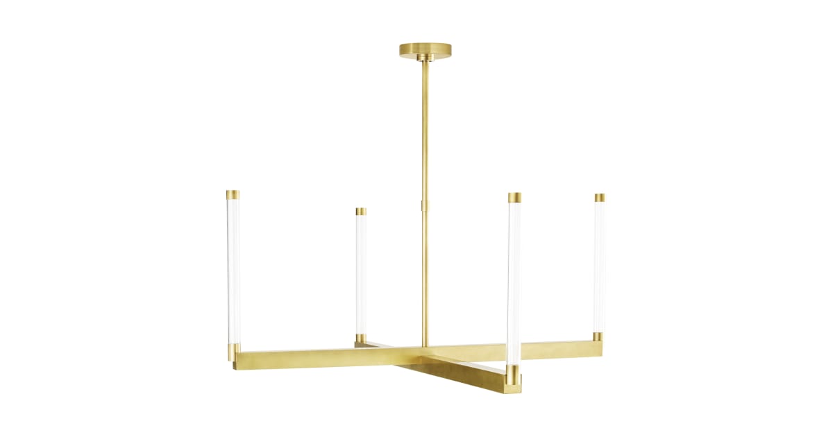 Visual Comfort 700PHB36NB-LED927 Phobos 36" Wide LED Linear Chandelier ...