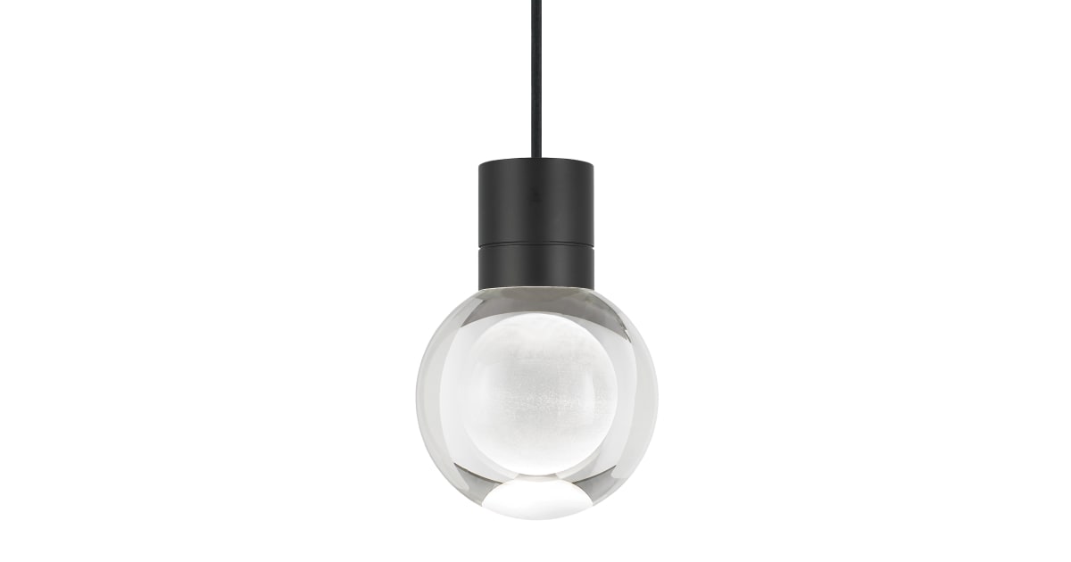 Visual Comfort 700TDMINAP1CBB-LED930 Mina Single Light 5" Wide LED Pendant with a Clear Outer ...