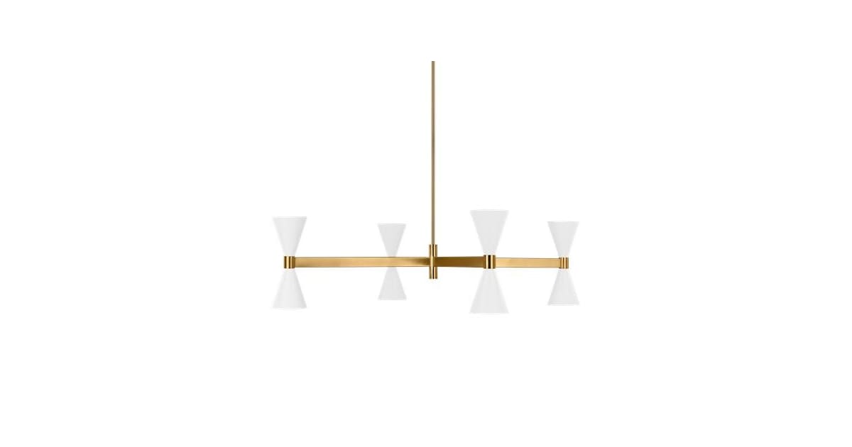 Visual Comfort AEC1088MWT Albertine 8 Light 32" Wide Chandelier ...