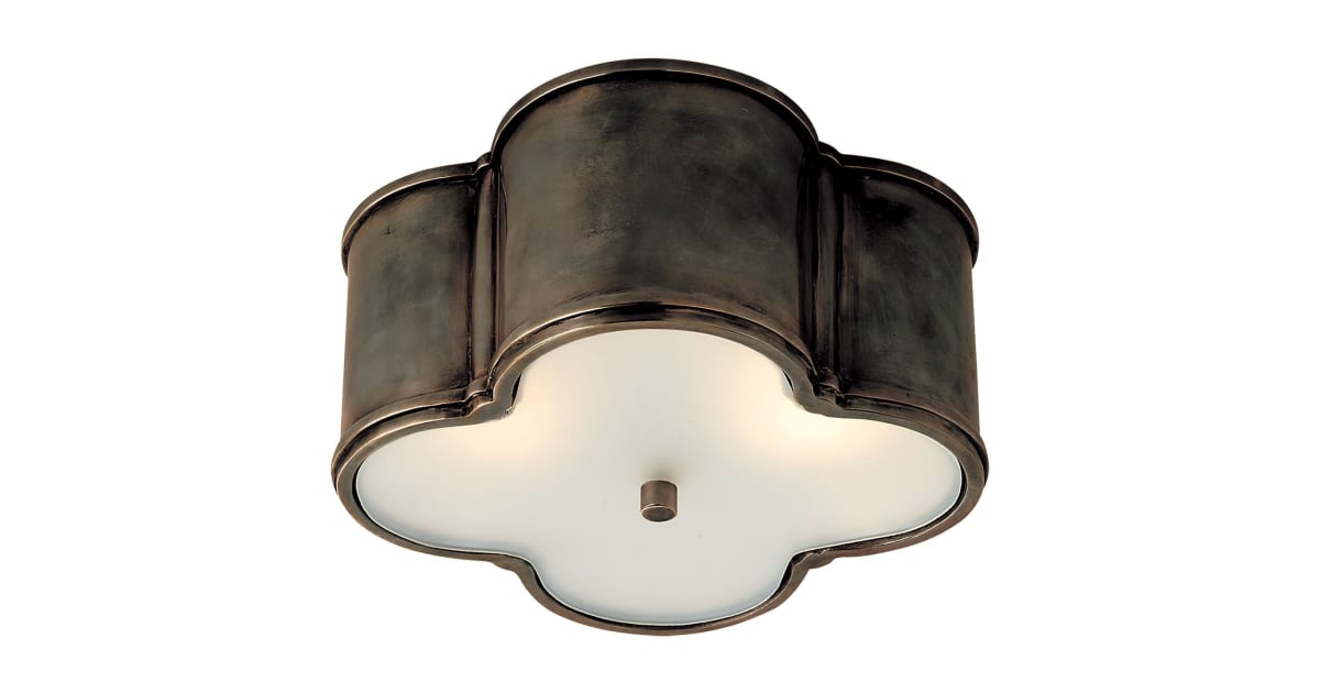 Visual Comfort AH 4014GM-FG Basil 11" Flush Mount by Alexa Hampton ...