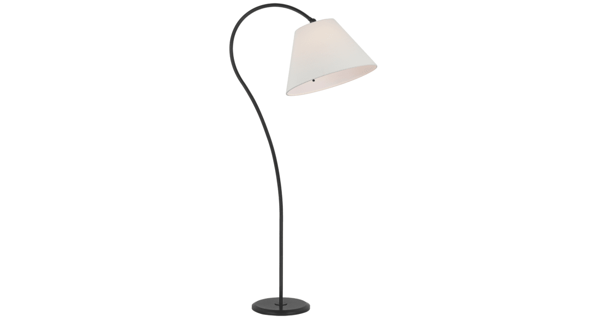 Visual Comfort AL 1060AI-L Dume 63" Tall Arc Floor Lamp with Linen ...