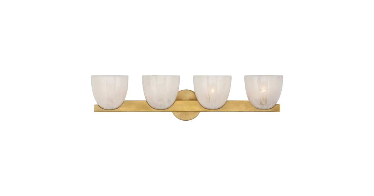Visual Comfort ARN 2493HAB-WSG Carola 4 Light 30" Wide Vanity Light ...