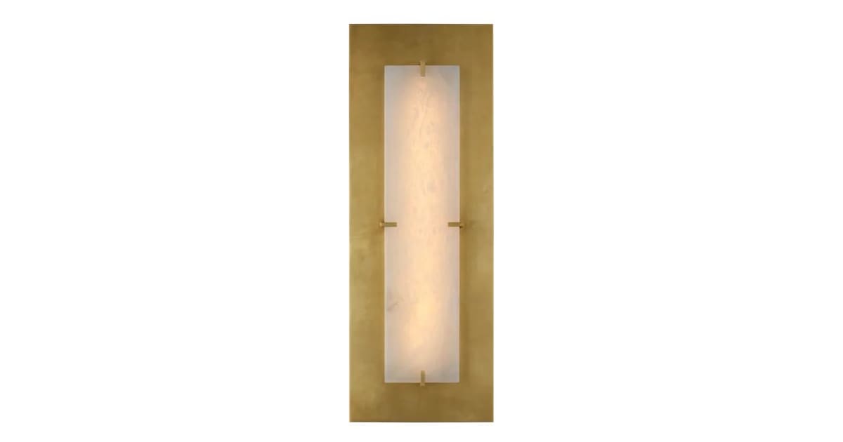 Visual Comfort ARN 2923G/ALB Dominica 28" Tall Large Rectangle Sconce ...