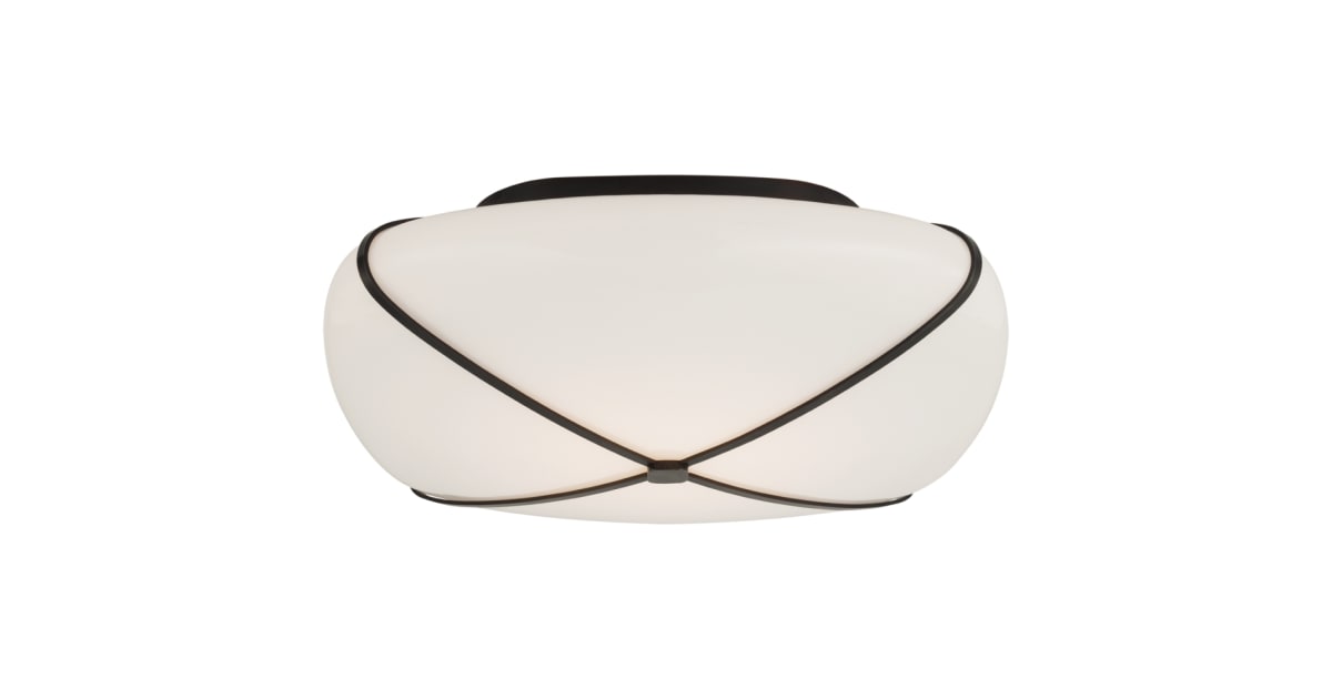 Visual Comfort CD 4006GM-WG Fondant 14" Wide LED Semi-Flush Square ...