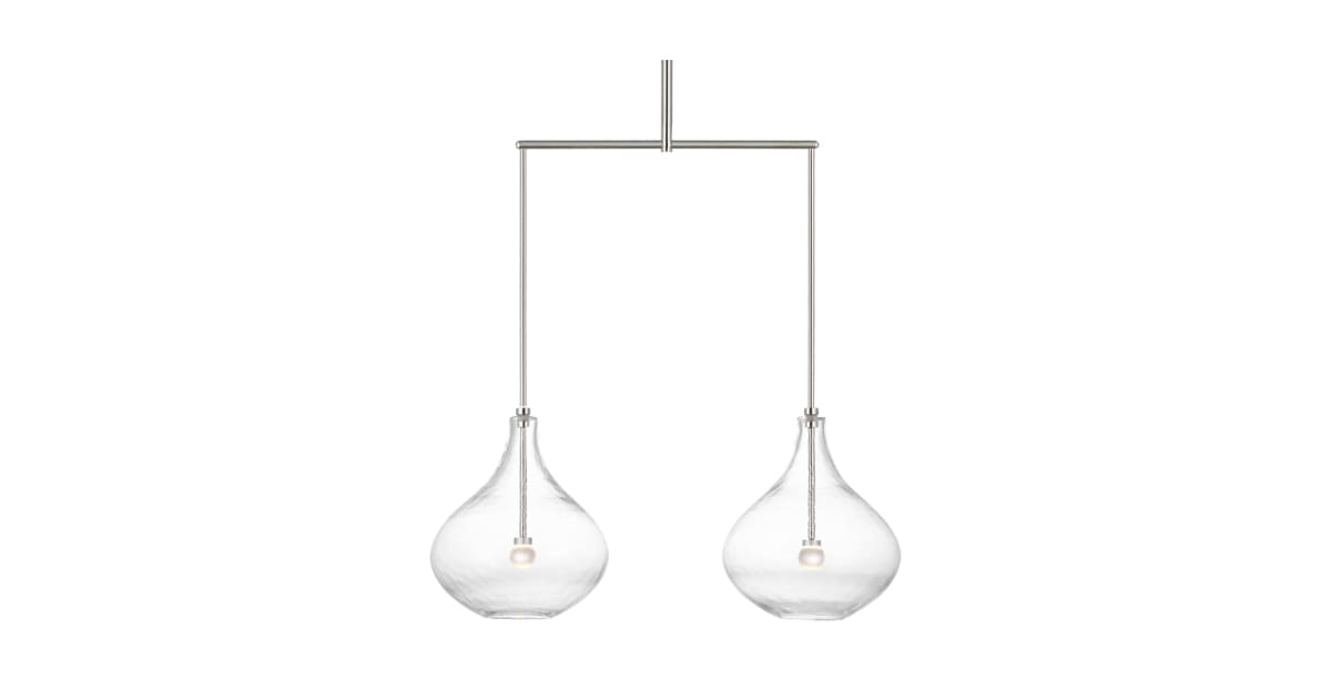 Visual Comfort CD 5026PN-CG Lomme 2 Light 26" Wide LED Linear ...