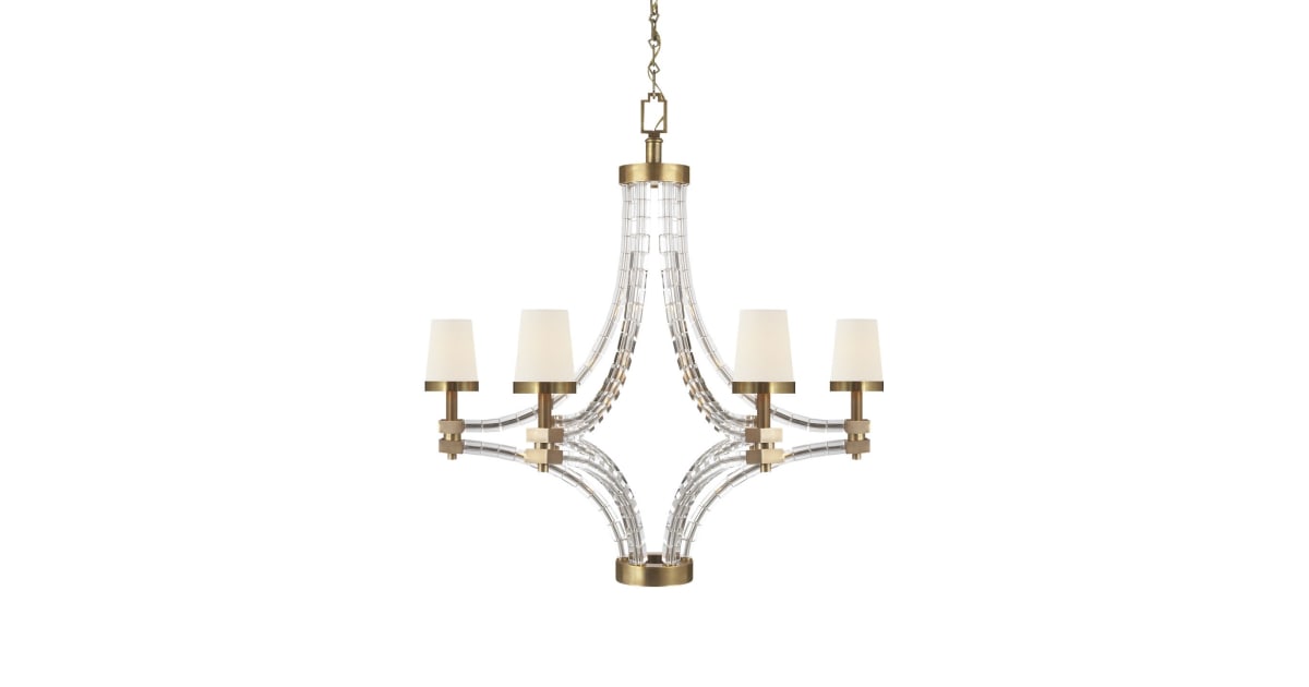 Visual Comfort CHC 1530AB-L Crystal 6 Light 35" Wide Chandelier ...