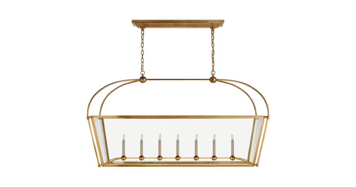 Visual Comfort CHC 5438AB-CG Riverside 7 Light 54" Wide Linear ...