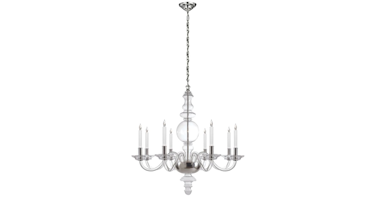 Visual Comfort CHC 1144CG/PN George 36" Grande Crystal Chandelier by E ...