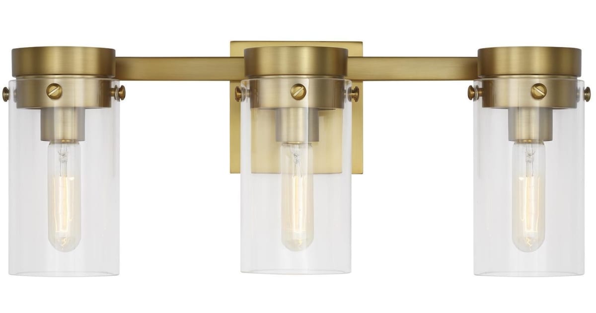 Visual Comfort CW1003BBS Garrett 3 Light 21" Wide Bathroom Vanity Light ...