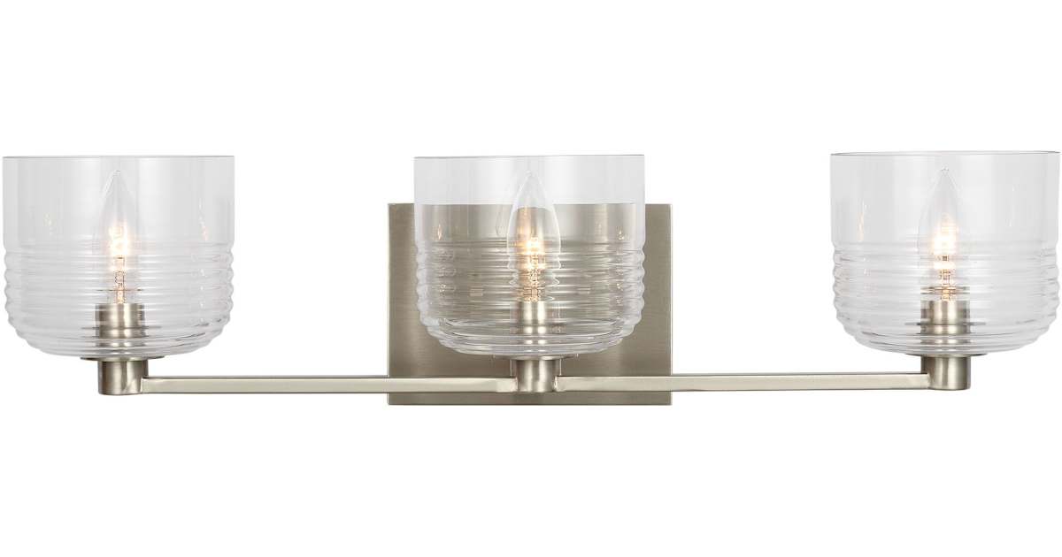 Visual Comfort DJV1113BS Lochdale 3 Light 24" Wide Vanity Light with ...