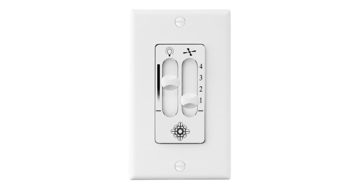 Visual Comfort ESSWC-6-WH 4 Speed Dimmer Wall Control | Ferguson Home