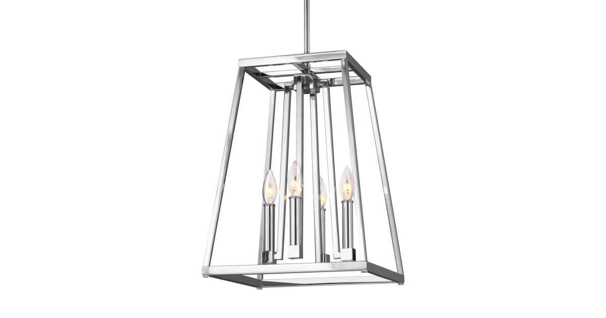 Visual Comfort F3149/4CH Conant 4 Light 13" Wide Cage Pendant ...