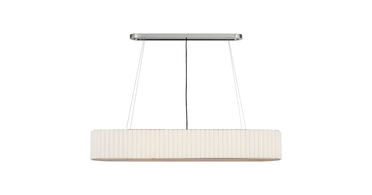 Visual Comfort IKF 5445PN-L Palati 8 Light 54" Wide Linear Chandelier ...