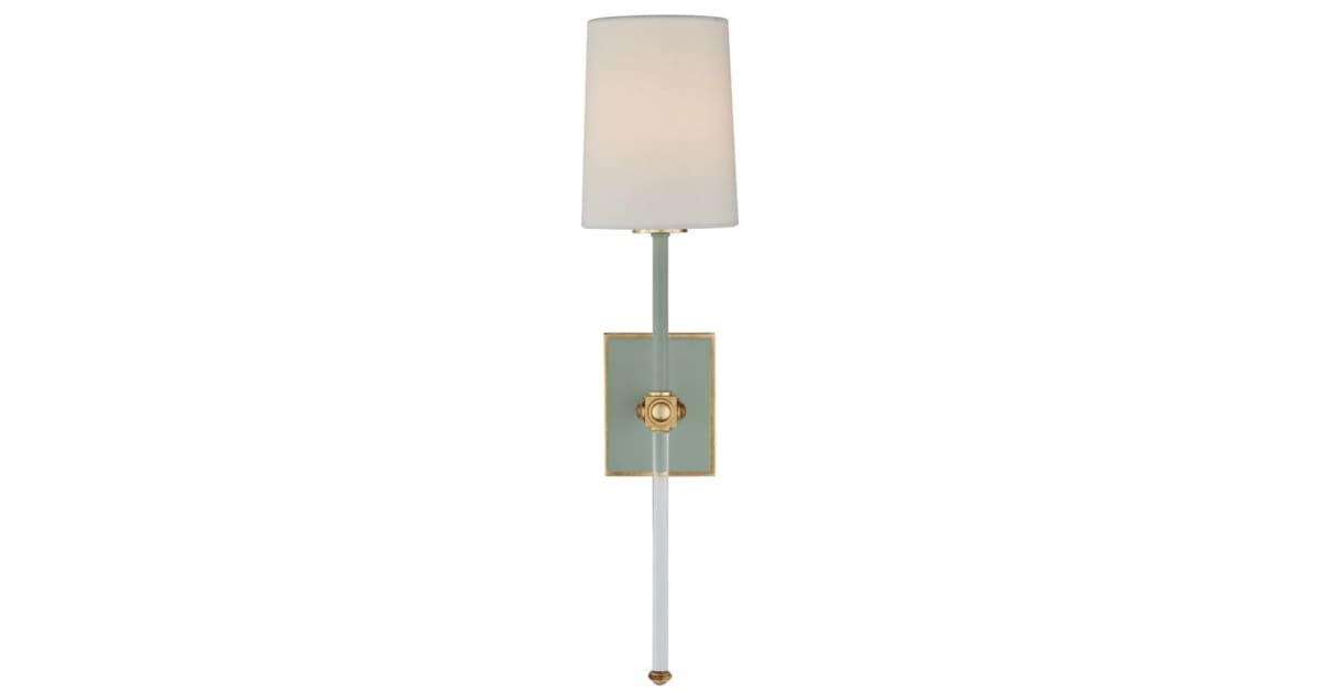 Visual Comfort JN 2051CEL/CG-L Lucia 21" Medium Tail Sconce with Linen ...