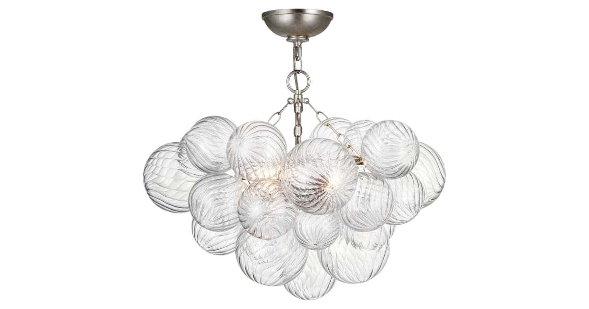 Visual Comfort JN 4110BSL/CG Talia 3 Light 24" Wide Semi-Flush Ceiling ...