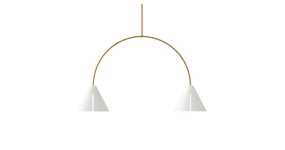 Visual Comfort KC1102MWTBBS-L1 Cambre 2 Light 48" Wide LED Pendant ...