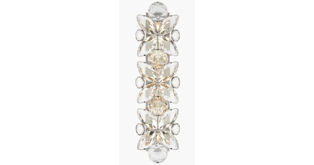 Visual Comfort KS 2018PN-CG Lloyd 26" Tall Wall Sconce with Crystal ...