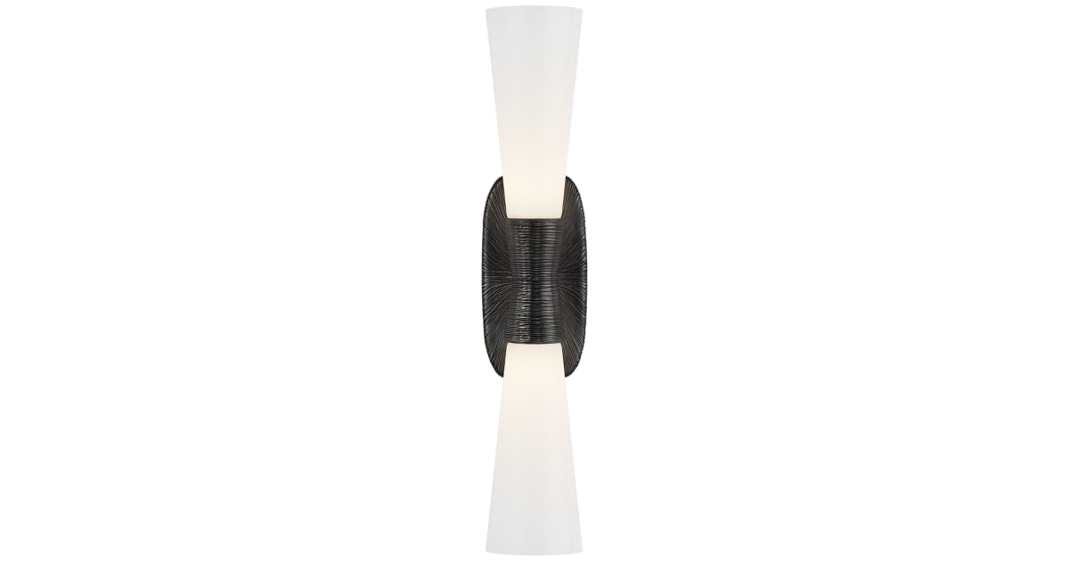 Visual Comfort KW 2048AI-WG Utopia 23" Bathroom Sconce with White Glass ...