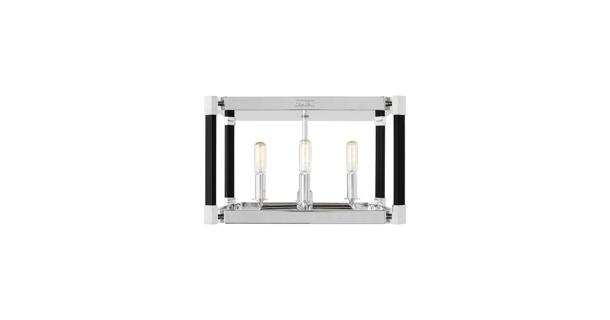 Visual Comfort LF1034PN Hadley 4 Light 15" Wide Flush Mount Ceiling ...
