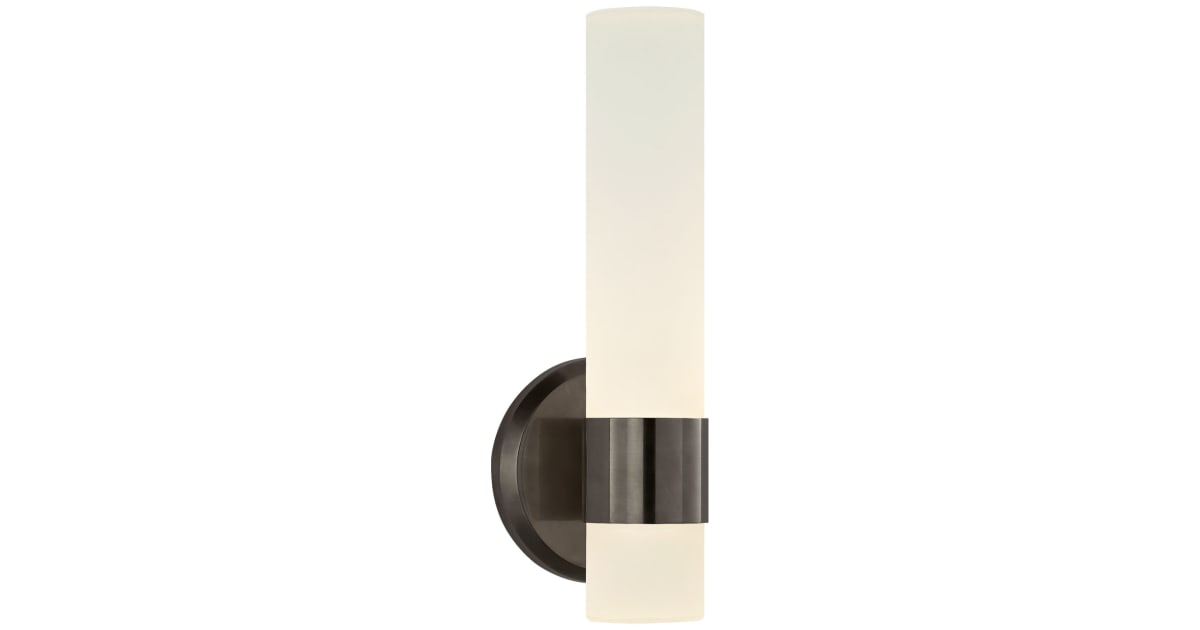 Visual Comfort RL 2035BZ-EC Barton 2 Light 13" Tall LED Bathroom Sconce ...