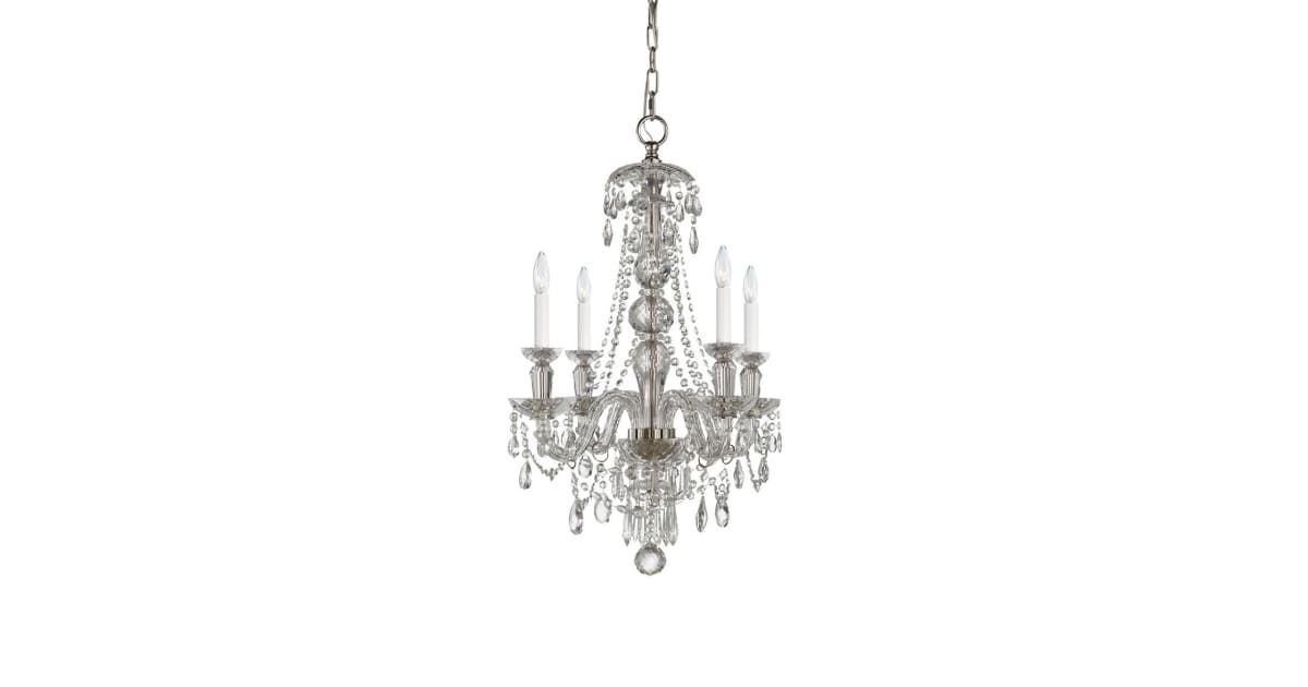 Visual Comfort RL 5004CG Daniela 4 Light 21" Wide Crystal Empire ...