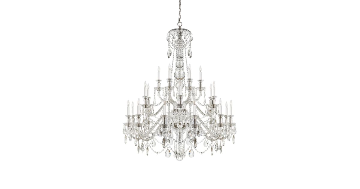 Visual Comfort RL 5010CG Daniela 24 Light 50" Wide Crystal Empire ...