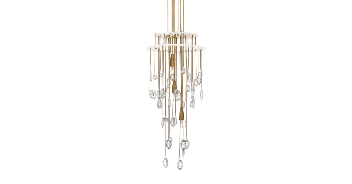 Visual Comfort RL 5340NB/PW-CG Hailee 3 Light 16" Wide Crystal ...
