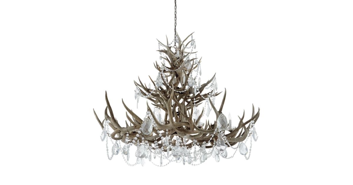 Visual Comfort RL 5530BN-CG Straton 18 Light 53" Wide Crystal Candle ...