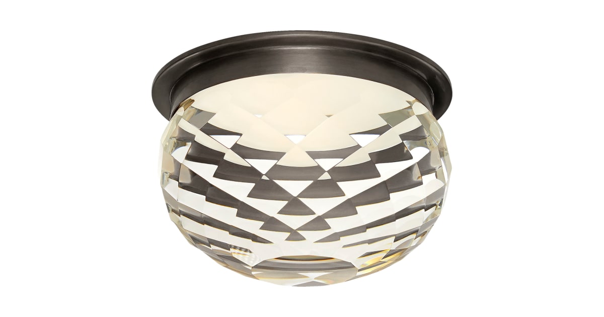 Visual Comfort S 7000BZ-CG Hillam 5" Flush Mount by Studio VC ...
