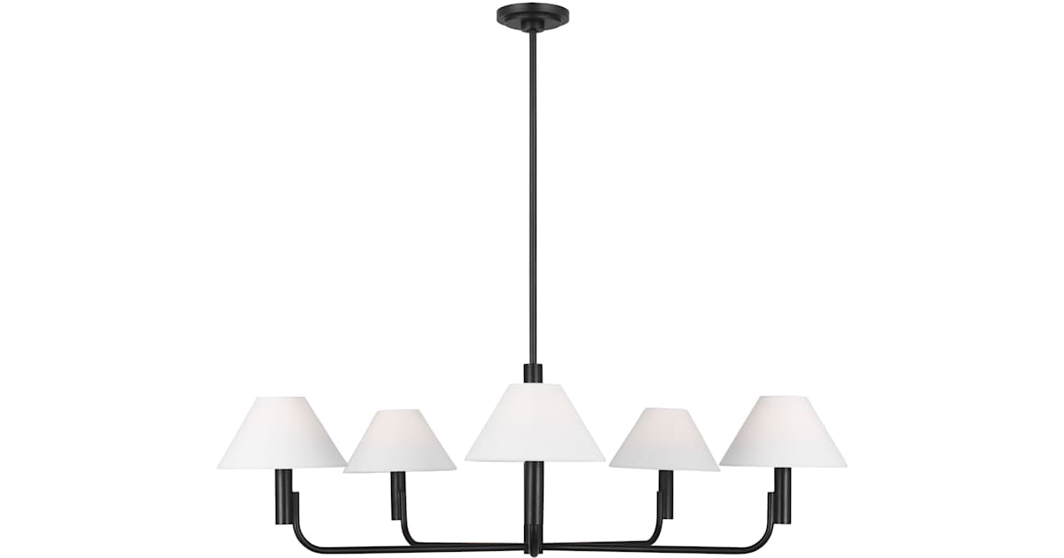 Visual Comfort SLC1005AI Colfax 5 Light 41" Wide Chandelier with Linen ...