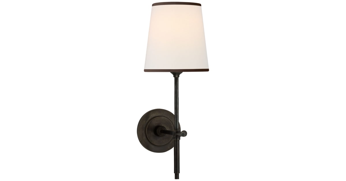Visual Comfort TOB 2002BZ-L/BT Bryant 14" Tall Wall Sconce | Ferguson Home
