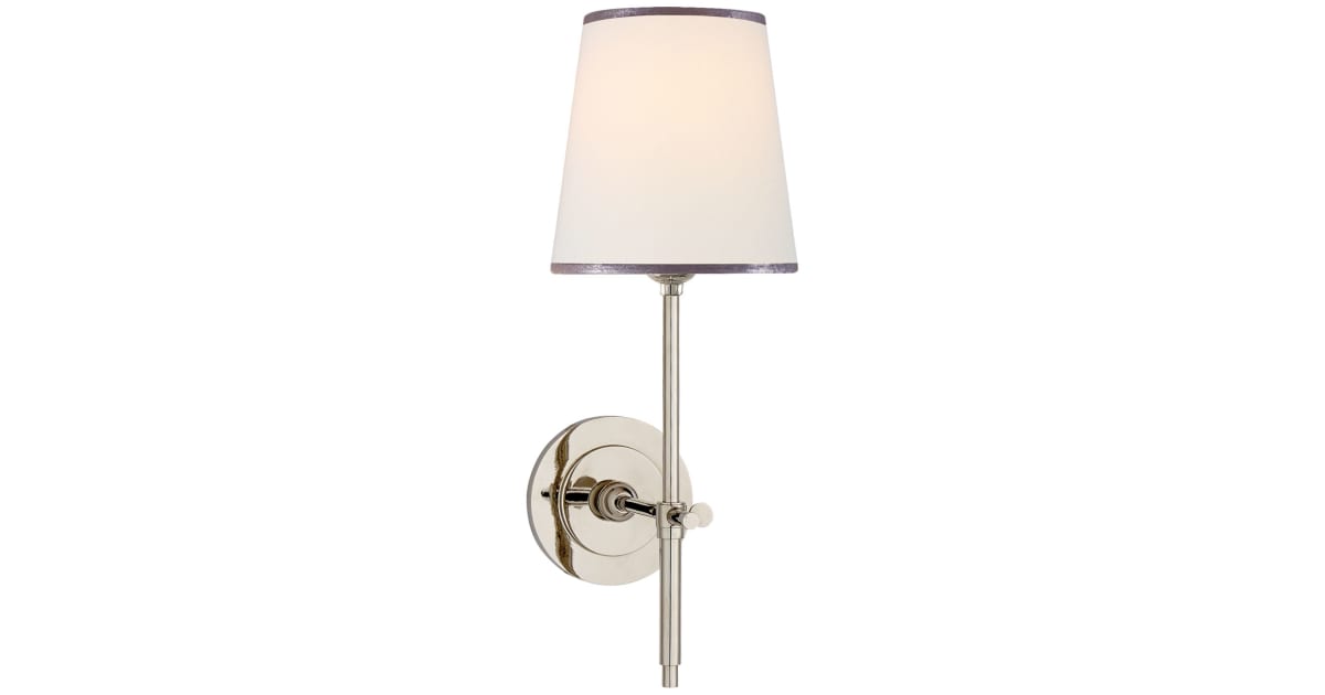 Visual Comfort TOB 2002PN-L/ST Bryant 14" Tall Wall Sconce | Ferguson Home