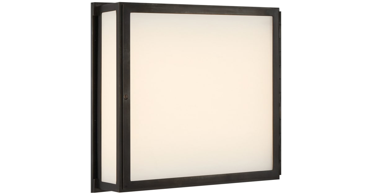 Visual Comfort TOB 2004BZ Mercer 24" Square Box Light with White Glass ...