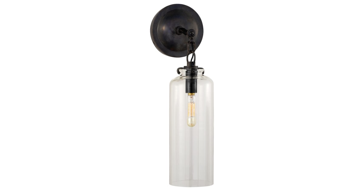 Visual Comfort TOB 2225BZ/G3-CG Katie 16-1/4" High Wall Sconce with ...